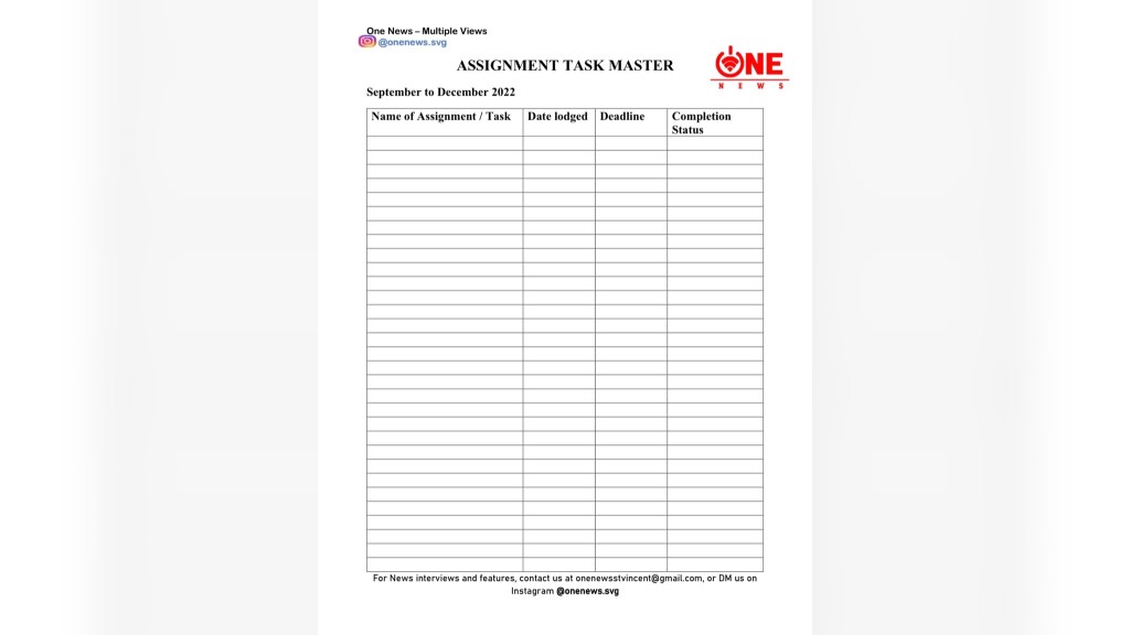 One News SVG launches free resource to all students – One News SVG