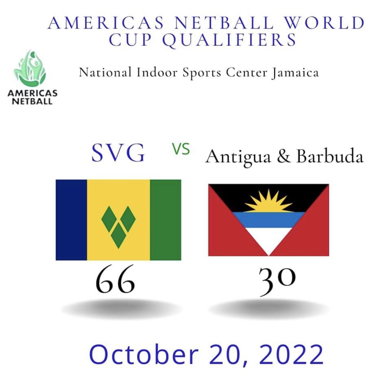 SVG secures 3rd win in Americas Netball World Cup Qualifiers – One News SVG