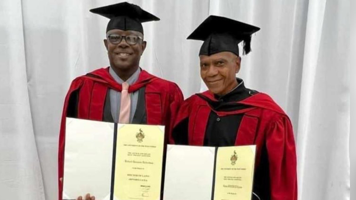 Hail Dr. Cyrus! Becket receives honorary doctorate – One News SVG