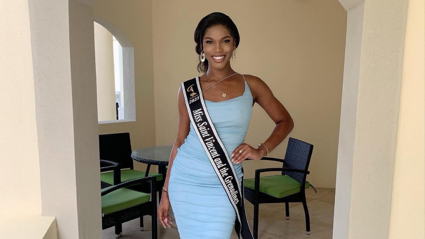 Miss SVG 2022 Jada Ross is in Nevis to represent SVG at Miss Caribbean ...