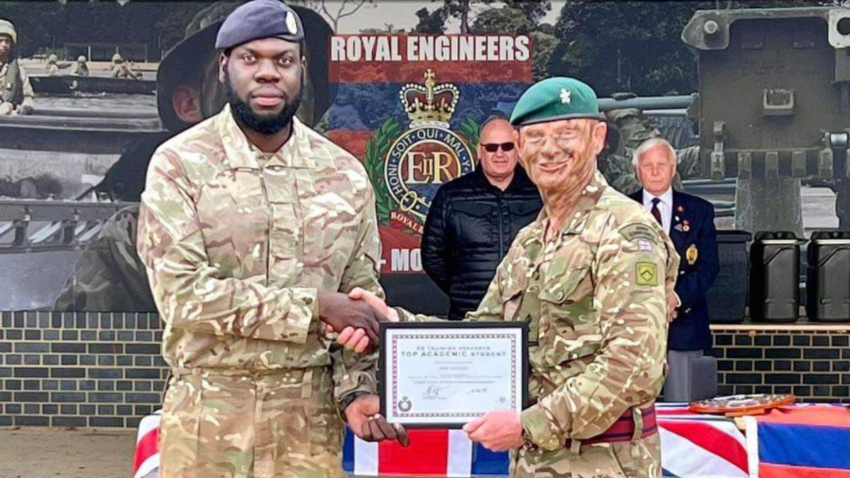 Spring Village man tops training programme at British Army institution ...