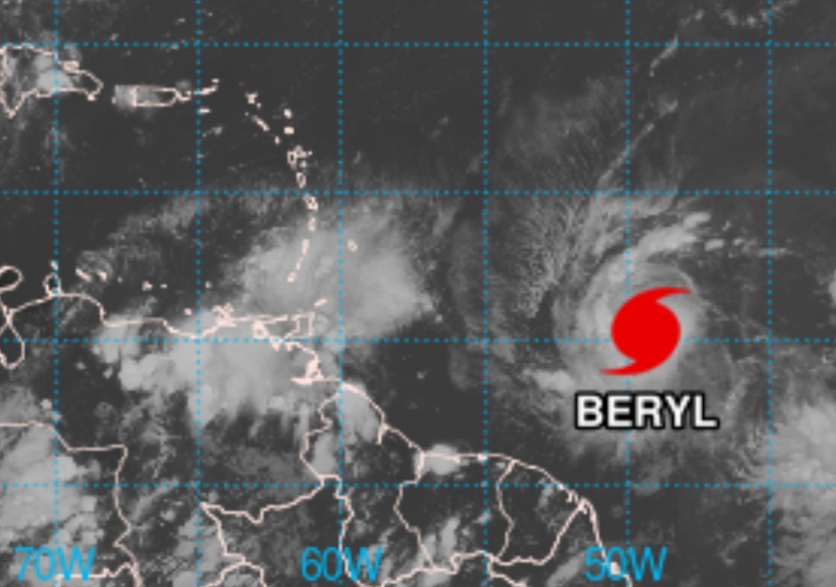SVG Met Office says Beryl is now a hurricane and can intensify quickly ...