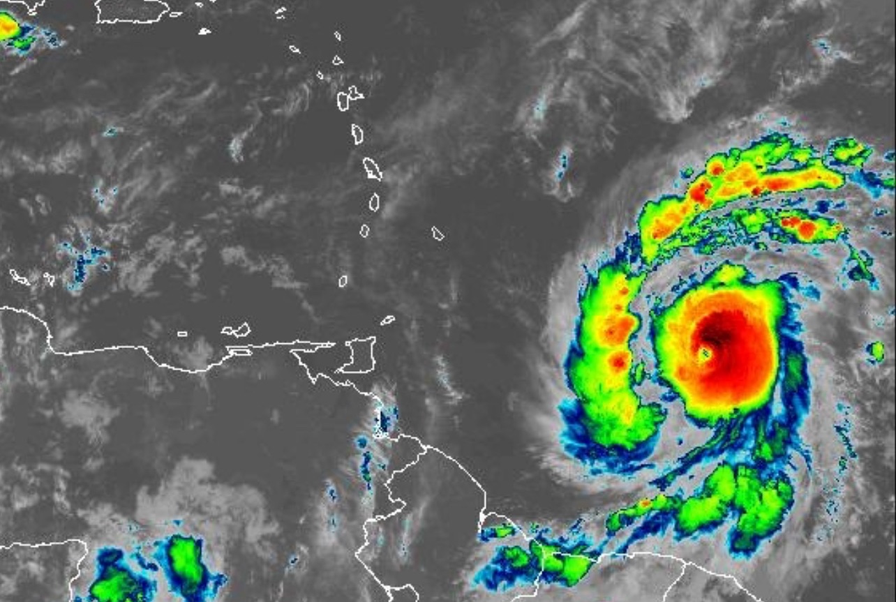 Centre of Beryl to pass near or over SVG based on current track – One ...