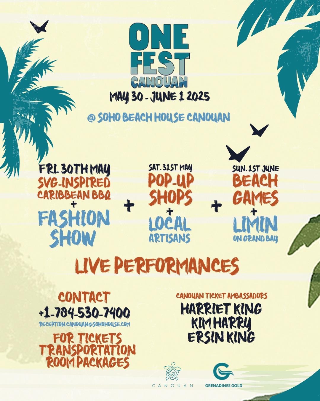 Canouan prepares for one of its biggest festivals – One Fest 2025 – One ...