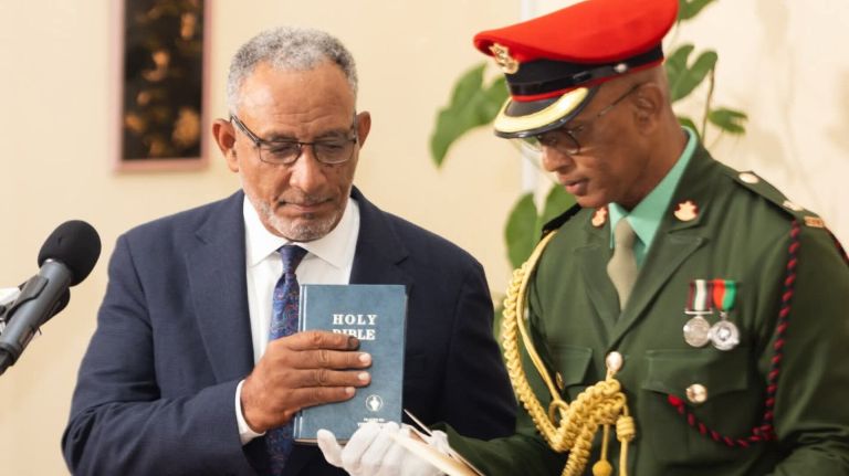 Dr. Godwin Friday Sworn in as Prime Minister – One News SVG